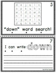 Sight Word Flip Book (Flipbook) - DOWN - Made By Teachers