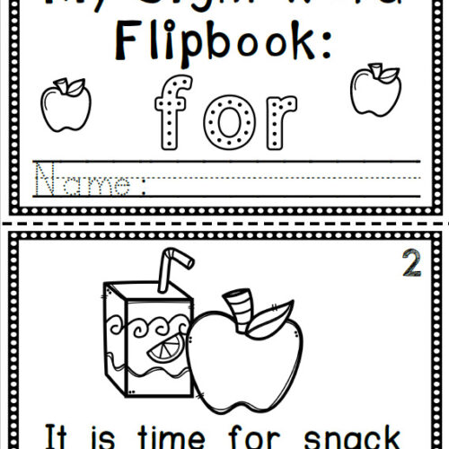 Sight Word Flip Book (Flipbook) - FOR | Made By Teachers