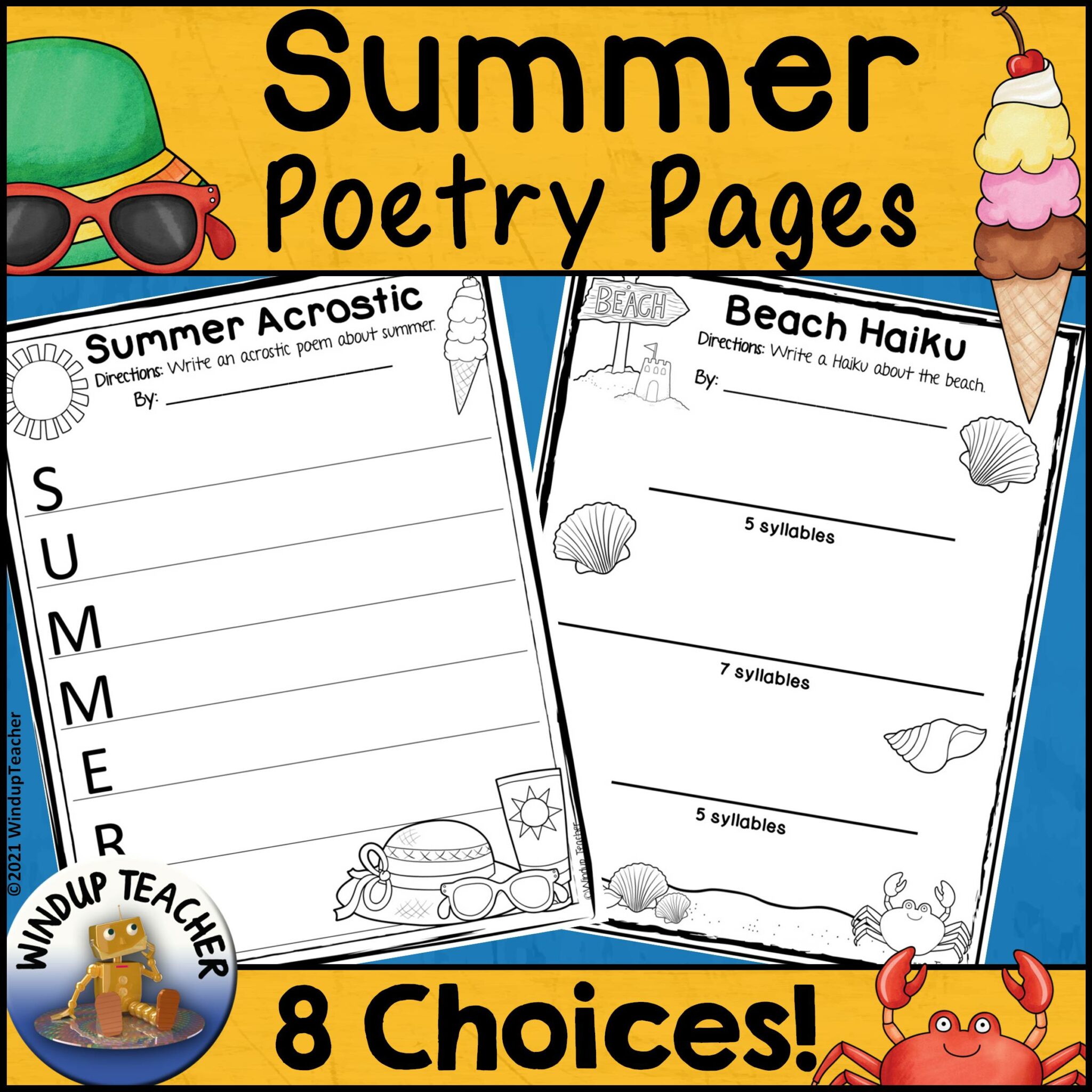 Summer Poetry Activity Sheets - Made By Teachers
