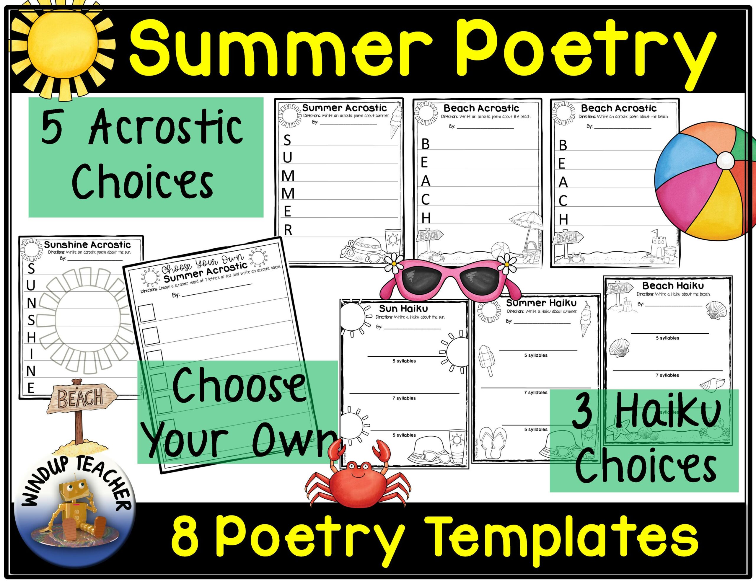 Summer Poetry Activity Sheets | Made By Teachers