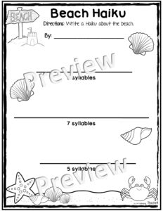 Summer Poetry Activity Sheets - Made By Teachers