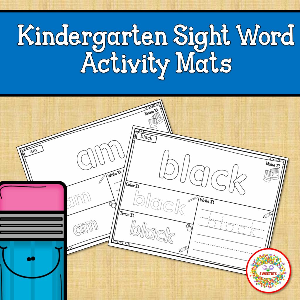 Kindergarten Sight Word Activity Mats | Fine Motor | Made By Teachers