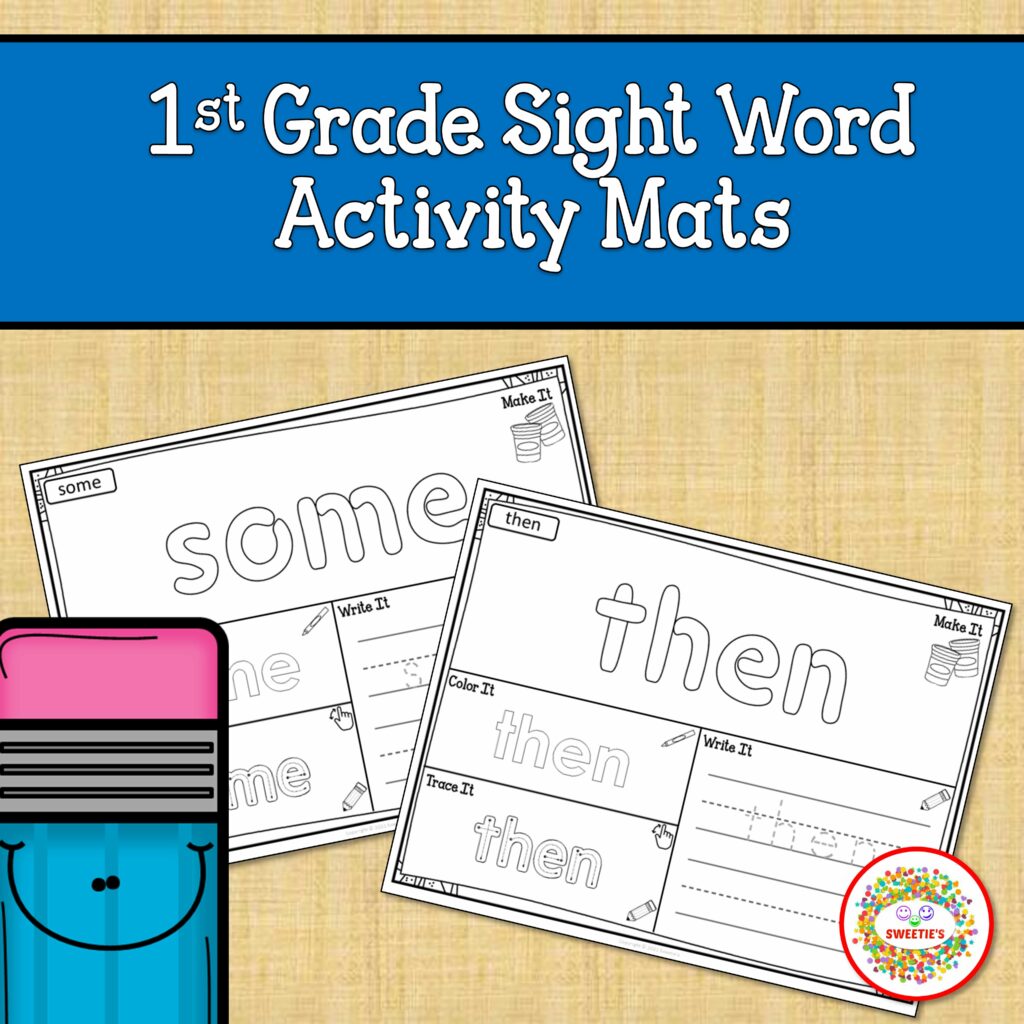 1st Grade Sight Word Activity Mats - Made By Teachers