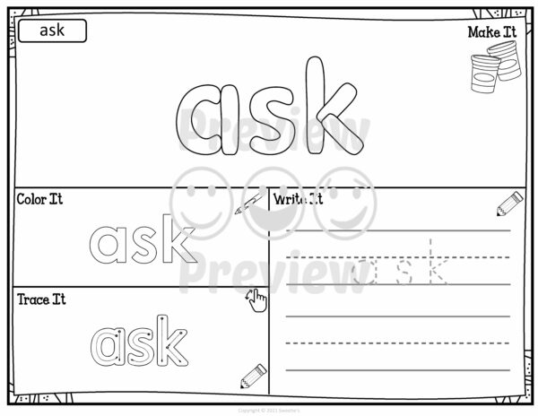 1st Grade Sight Word Activity Mats - Made By Teachers