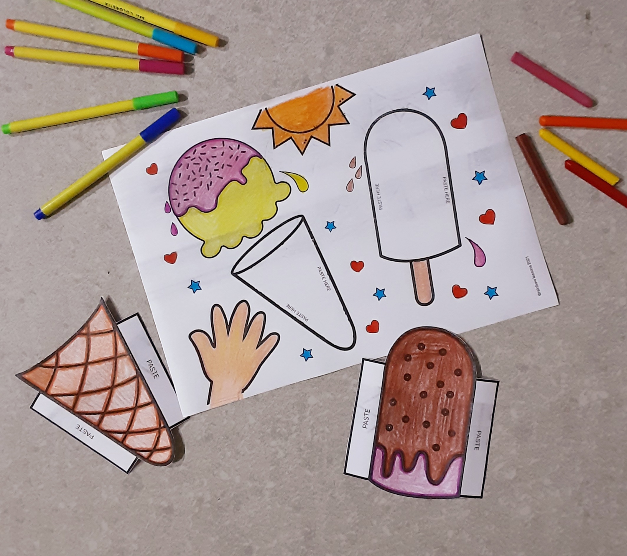 Summer Craftivity | Summer Coloring | Summer Craft - Made By Teachers