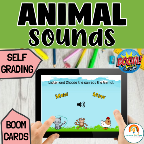 Animal Sounds Boom Cards for Distance Learning - Made By Teachers