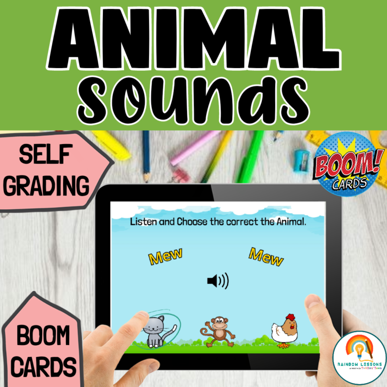 Animal Sounds Boom Cards for Distance Learning | Made By Teachers