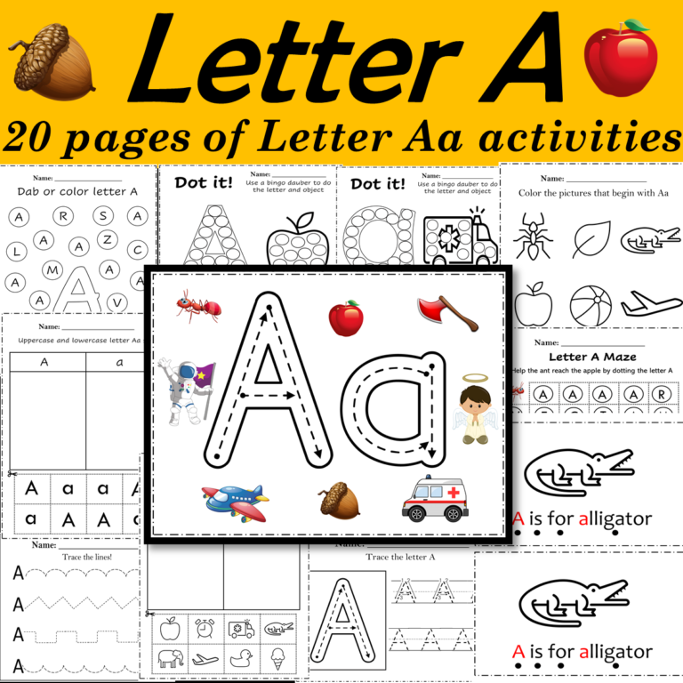 Alphabet Letter of the Week A Activities | Made By Teachers