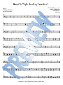 Bass Clef Sight Reading exercises 2 - Made By Teachers