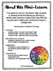 Emotion Wheels Mini-Lesson - Therapy and Behaviour - Made By Teachers