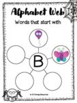 Alphabet Picture Web Worksheets - Beginning Sounds - Made By Teachers