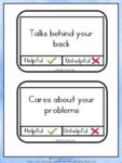 Helpful vs Unhelpful Friendship Qualities Task Cards | Made By Teachers