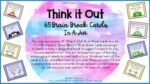 Think it Out Brain Break Cards In A Jar - 65 Cards - Made By Teachers