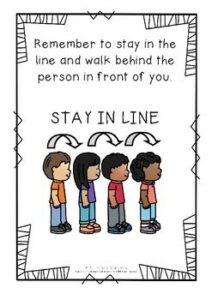 Walking In Lines Social Story - Visual Skills - Made By Teachers