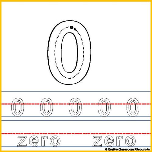 Numbers Tracing Cards 0-20 | Made By Teachers