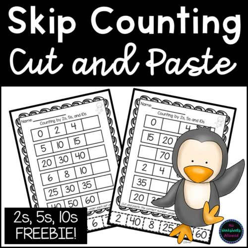 Skip Counting by 2, 5 & 10 Cut & Paste FREEBIE | Made By Teachers