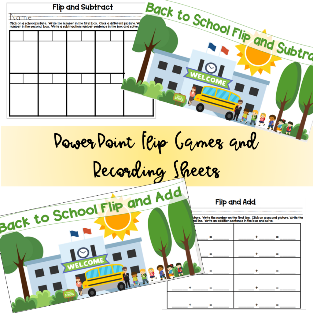 Back-to-School Differentiated Math Flip Games | Made By Teachers
