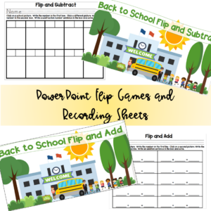 Back-to-School Differentiated Math Flip Games | Made By Teachers