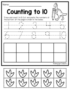 Dinosaur Math Preschool Theme Pack - Made By Teachers
