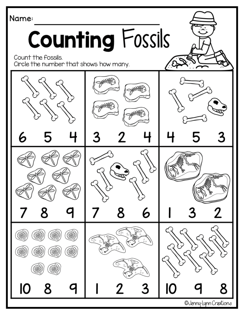 Dinosaur Math Preschool Theme Pack - Made By Teachers