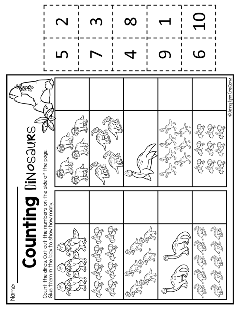 Dinosaur Math Preschool Theme Pack - Made By Teachers