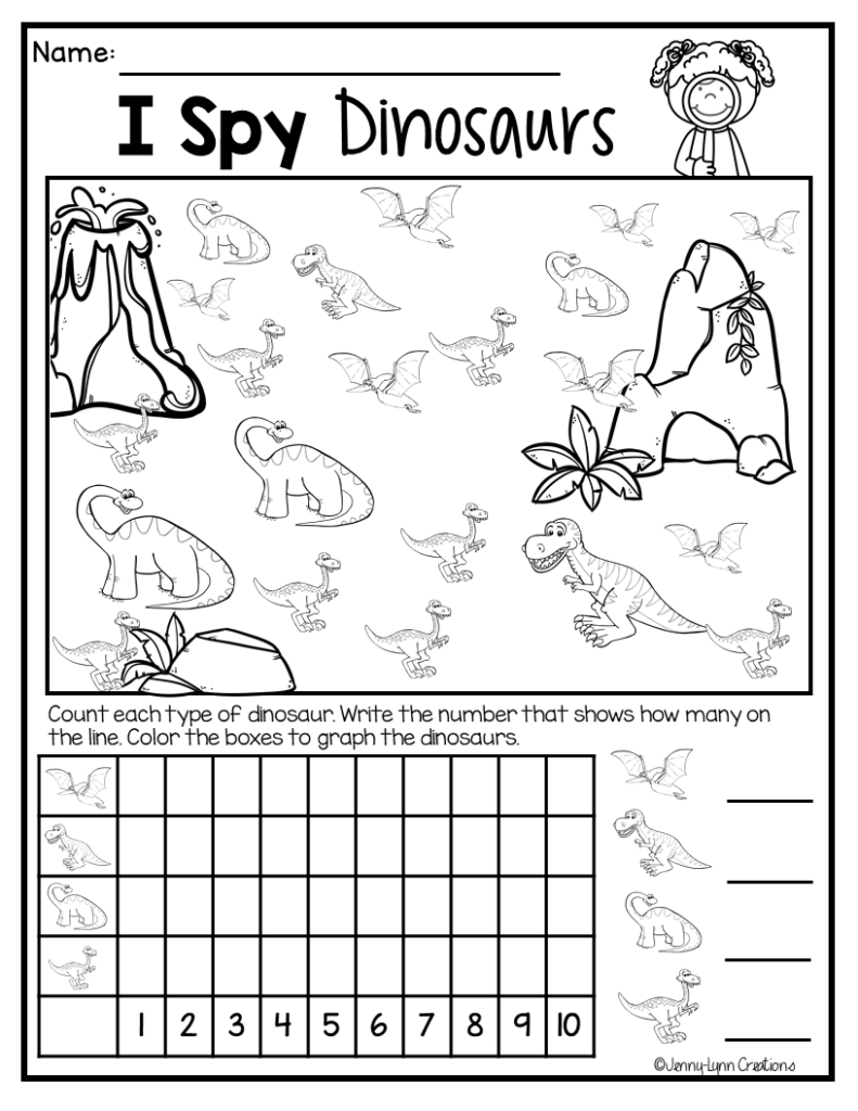 Dinosaur Math Preschool Theme Pack - Made By Teachers