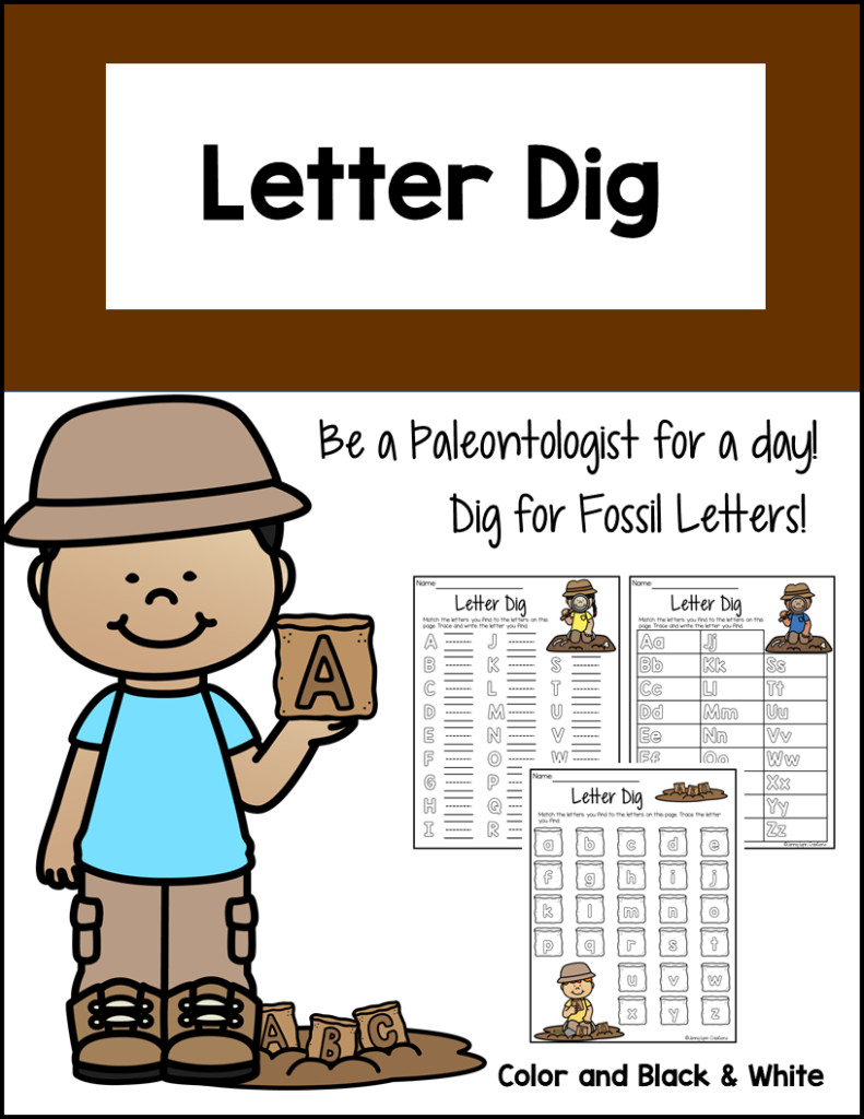 Letter Dig Preschool Literacy Center - Made By Teachers