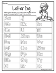 Letter Dig Preschool Literacy Center | Made By Teachers