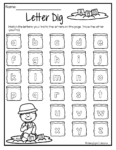 Letter Dig Preschool Literacy Center - Made By Teachers