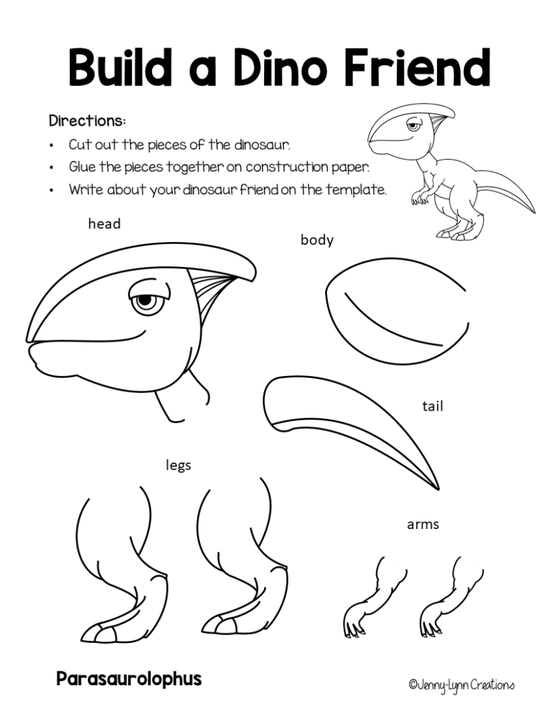 My Dino Friend Editable Writing Craft | Made By Teachers