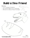 My Dino Friend Editable Writing Craft | Made By Teachers