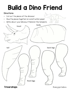 My Dino Friend Editable Writing Craft | Made By Teachers