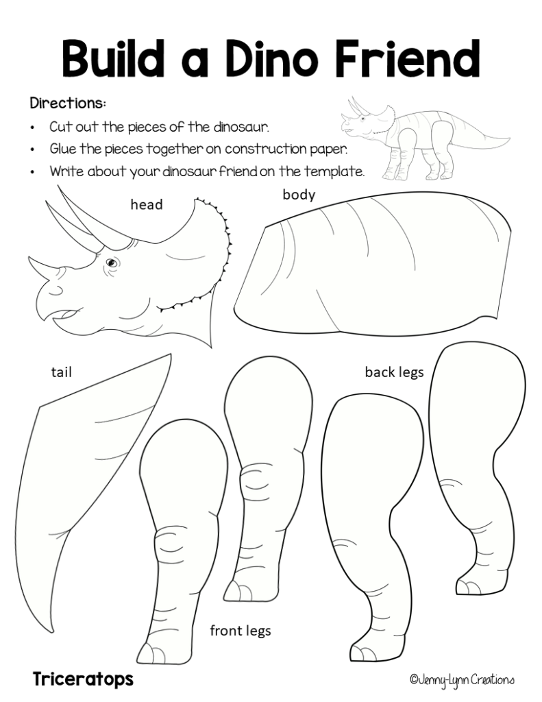 My Dino Friend Editable Writing Craft | Made By Teachers