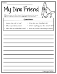 My Dino Friend Editable Writing Craft | Made By Teachers