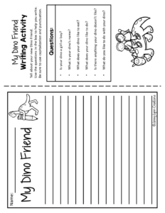 My Dino Friend Editable Writing Craft | Made By Teachers