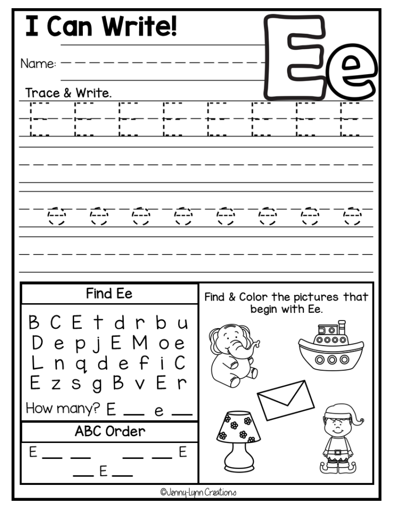 Kindergarten ABC Worksheets | Made By Teachers