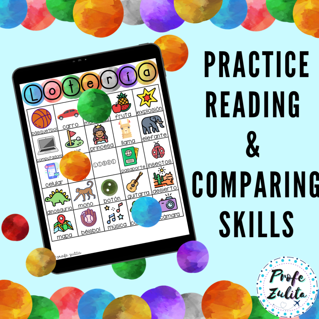 Spanish Cognates Practice | Lotería Game | Made By Teachers