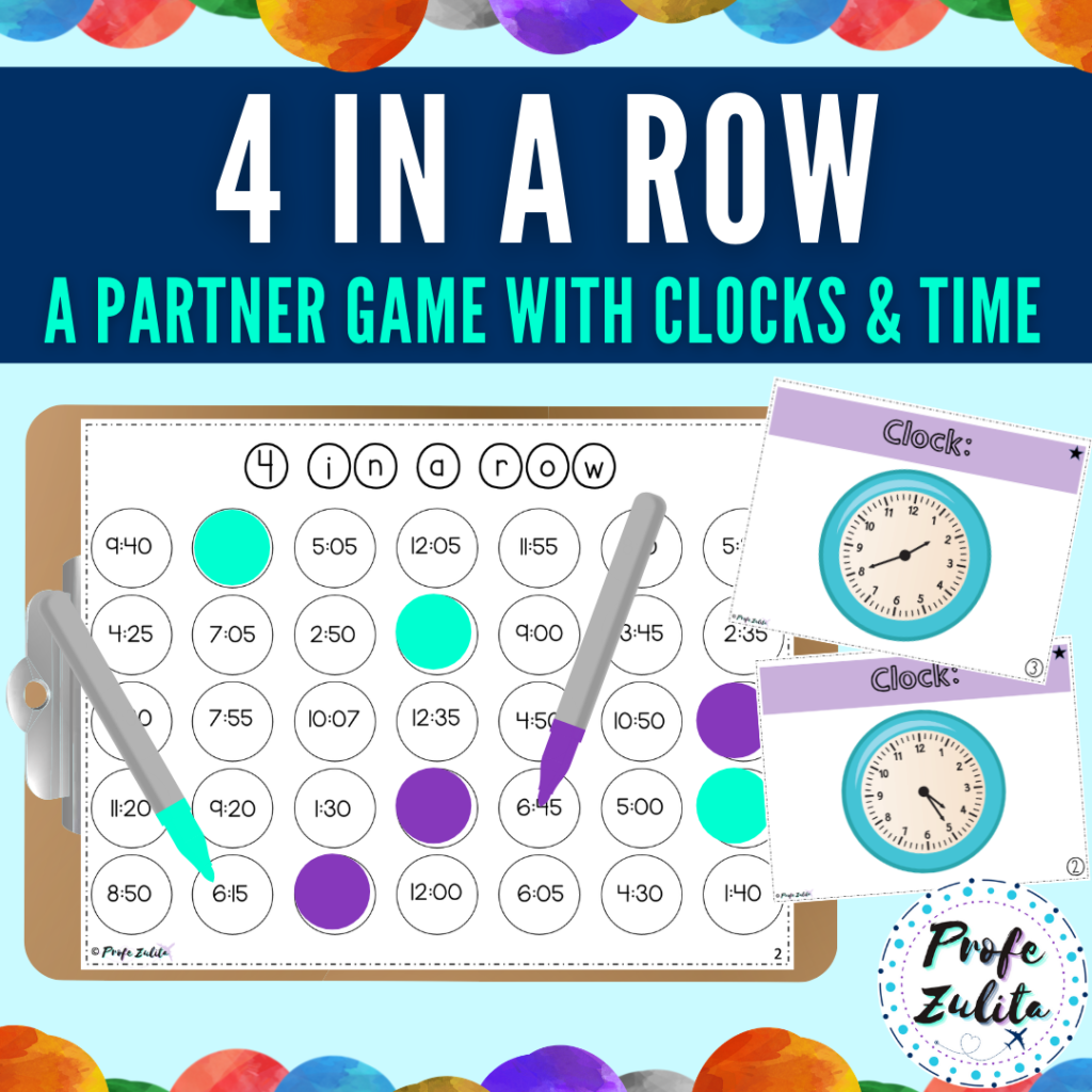 Review game for time with clocks | Made By Teachers
