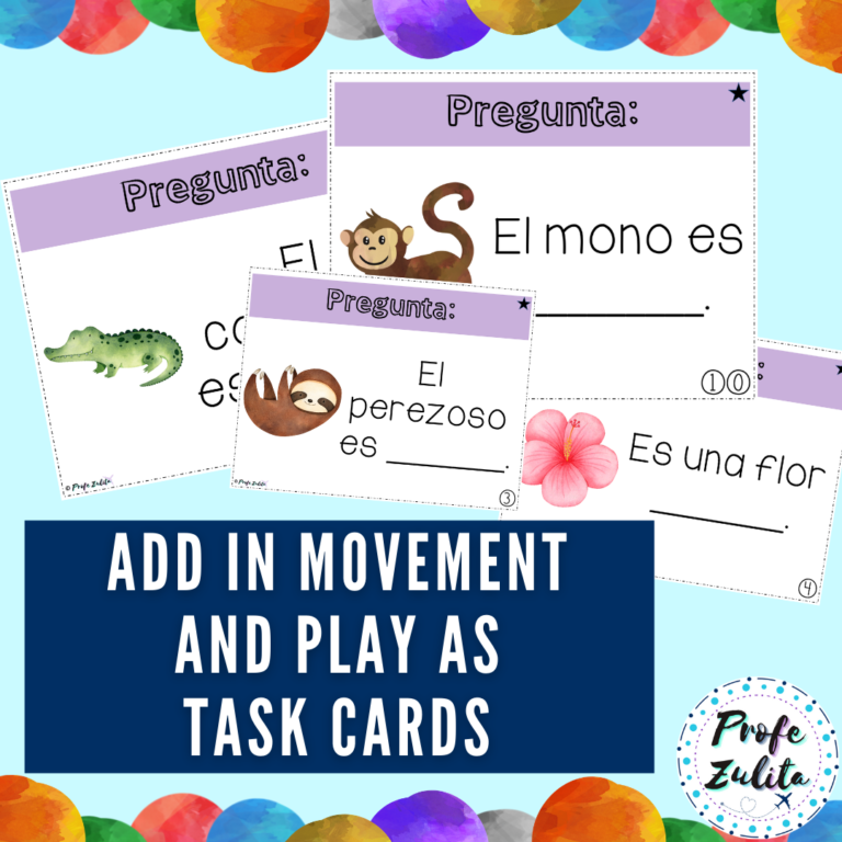 Cuatro en línea | Game for Spanish Colors - Made By Teachers