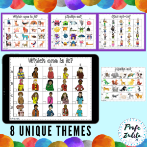 Guess Who? Game in English, Spanish, French - Made By Teachers