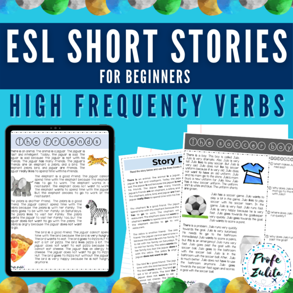 ESL / ELL High Frequency Verb Stories | Made By Teachers