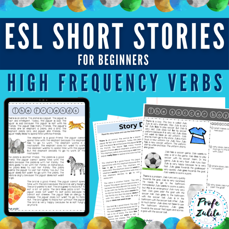 ESL / ELL High Frequency Verb Stories | Made By Teachers