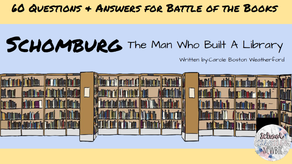 Schomburg (Weatherford) Battle of the Books Prep | Made By Teachers