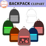 Backpack Back to School Clipart | Made By Teachers