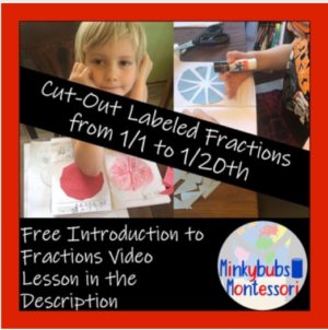 Cut-out Labeled Fraction Circles (1-20) Montessori - Made By Teachers