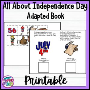 Independence Day Adapted Book | Special Ed | Made By Teachers