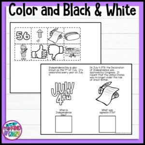 Independence Day Adapted Book | Special Ed | Made By Teachers