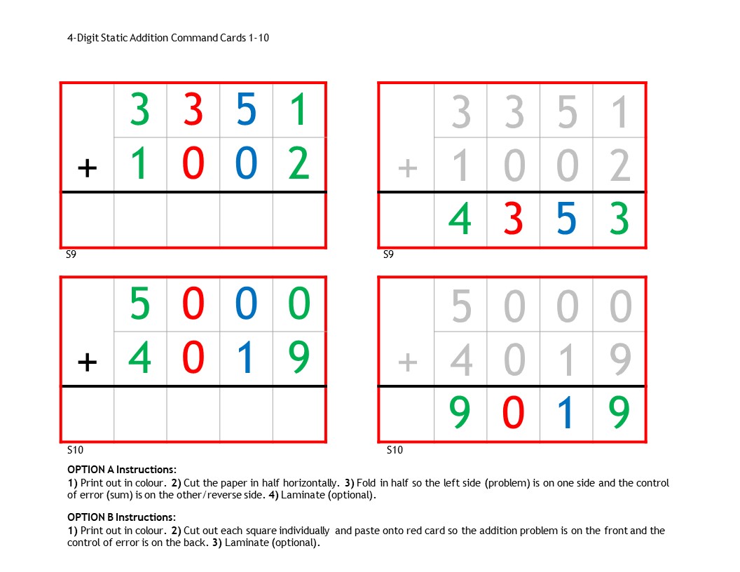 Math Task Cards Set of 10 Static Addition | Made By Teachers