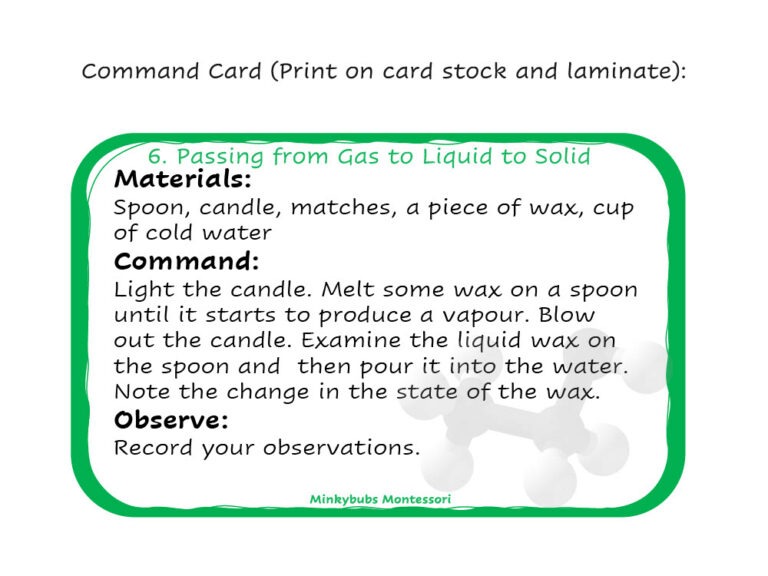Science Experiments Set of 21 Montessori - Made By Teachers