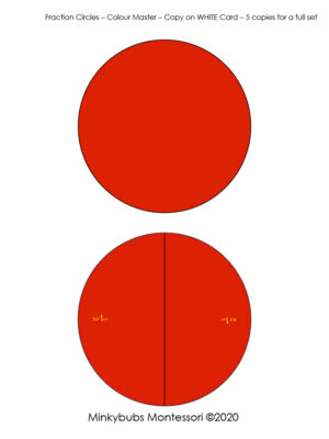 Cut-out Labeled Fraction Circles (1-20) Montessori - Made By Teachers